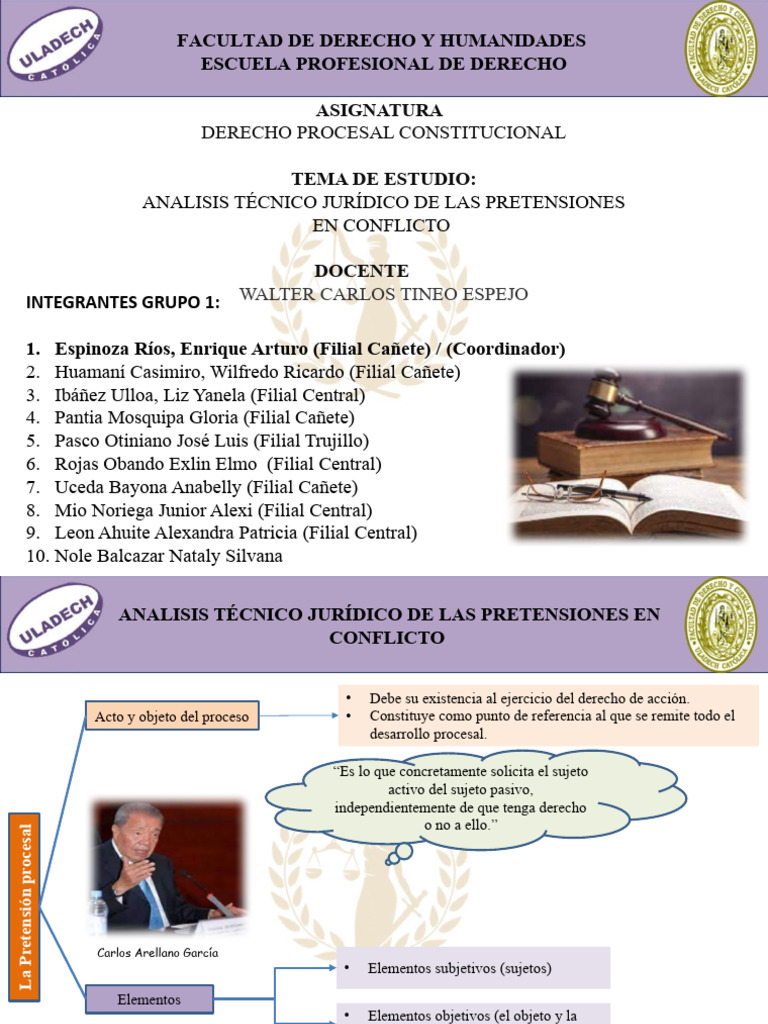 Análisis Jurídico de Pretensiones en Conflicto | PDF