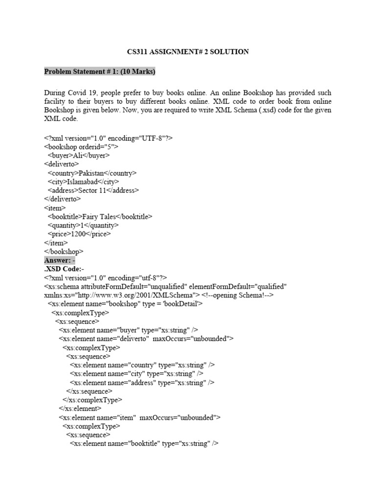 Fall 2021 - CS311 - 2 - BC130201745 | PDF | Xml | Computer Science
