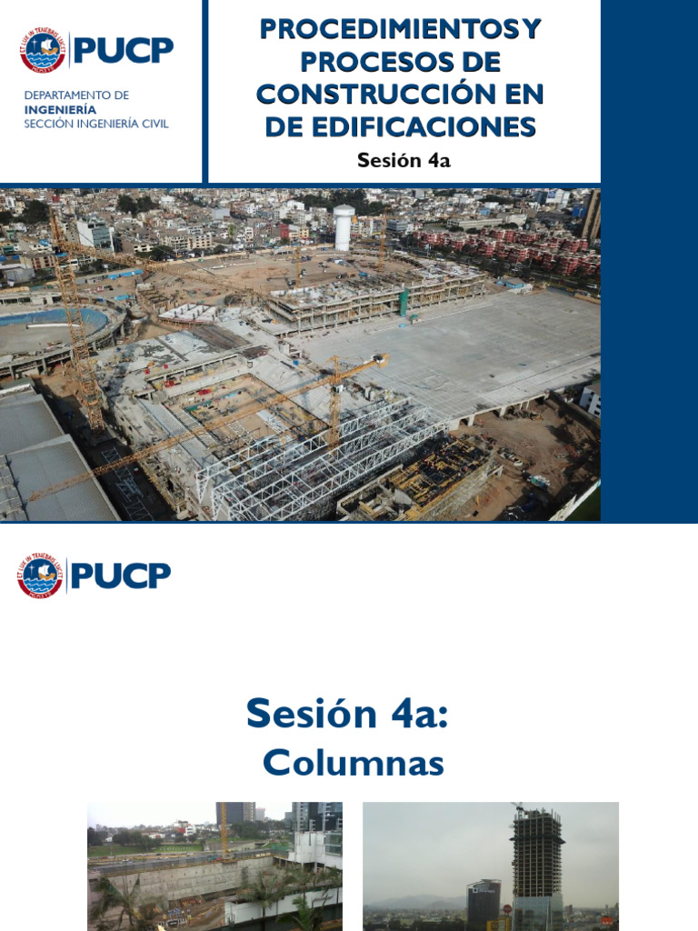 Sesión 4a - Construción de Columnas | PDF | Hormigón | Concreto reforzado