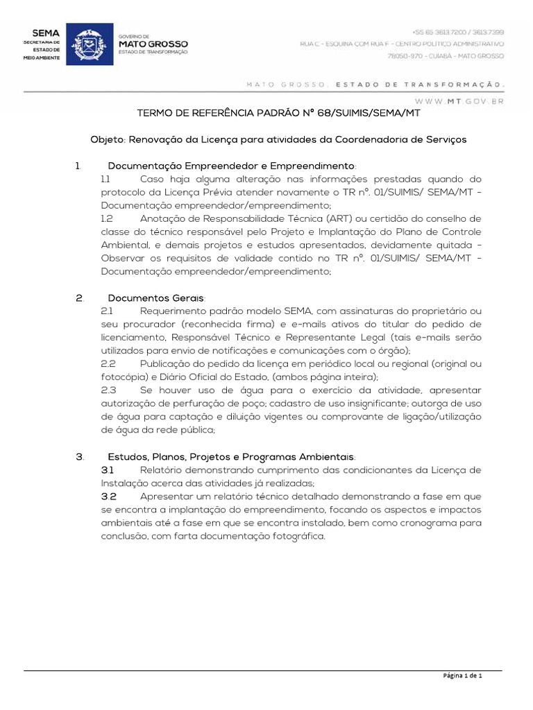 TR - Serv - TR 68 - Suimis - Rli - Servios | PDF