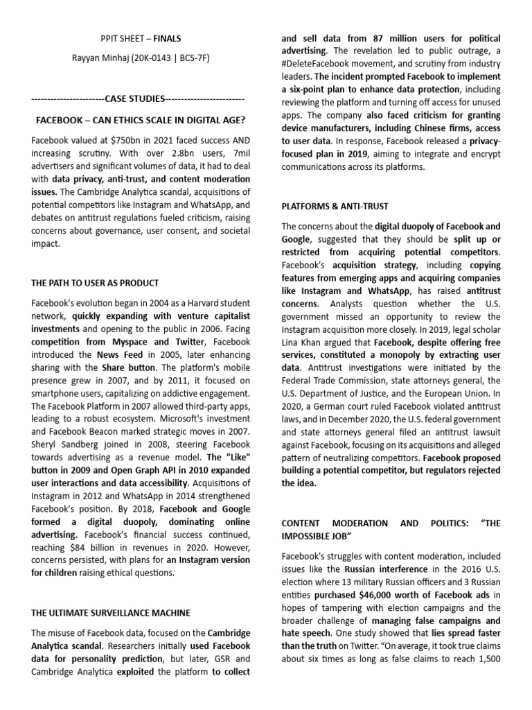 PPIT Merged Docs | PDF | Facebook | Copyright