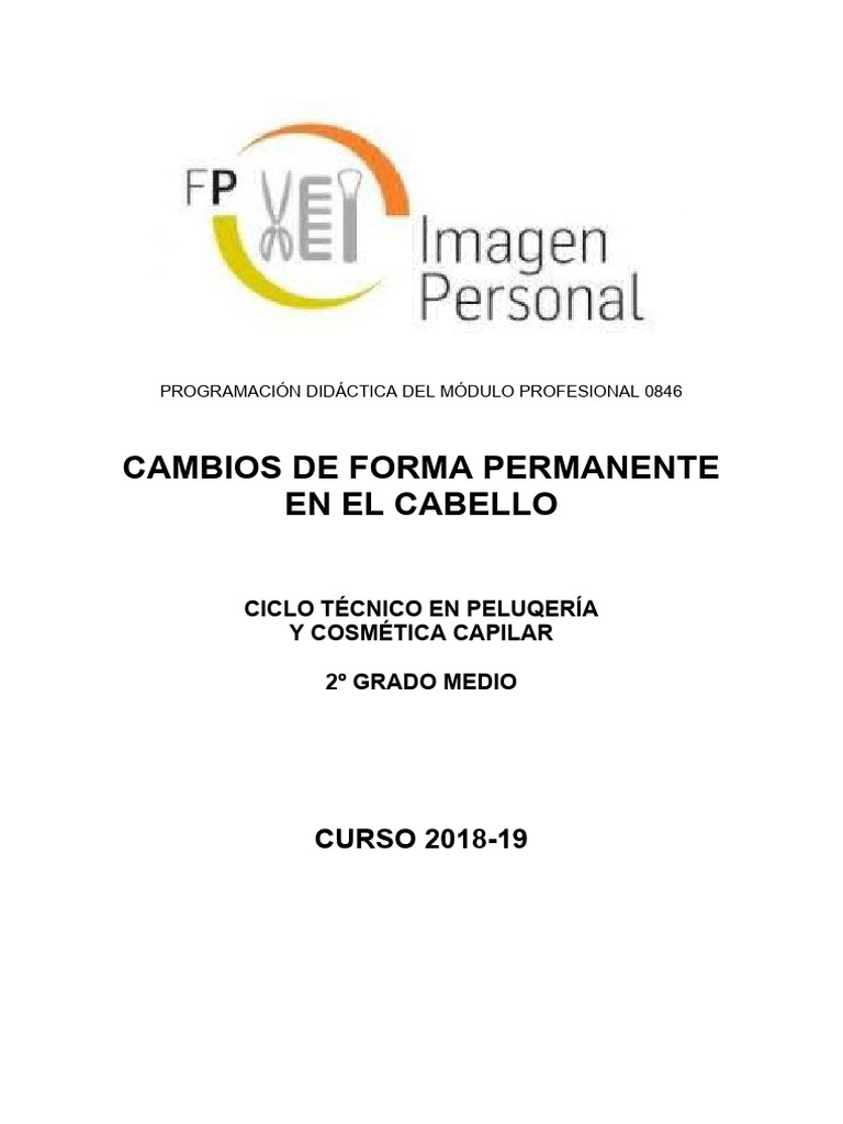 Programación Cambio de Forma Permanente 18 - 19 | PDF