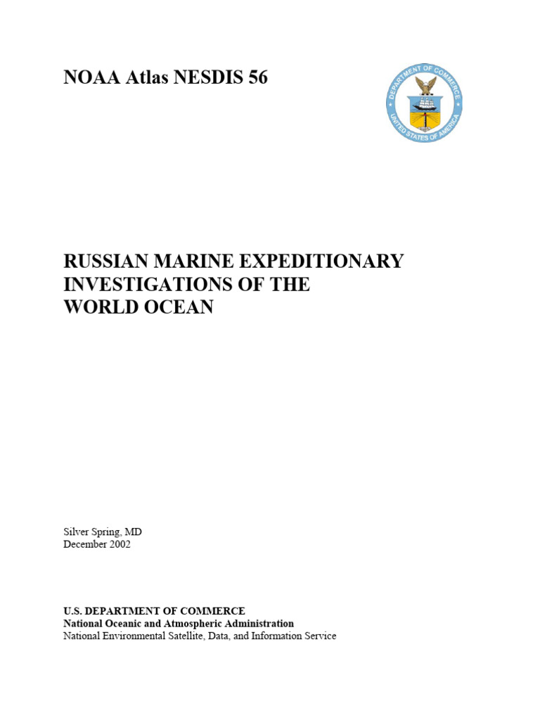 NOAA Russian Explorations | PDF | Oceanography | Pacific Ocean