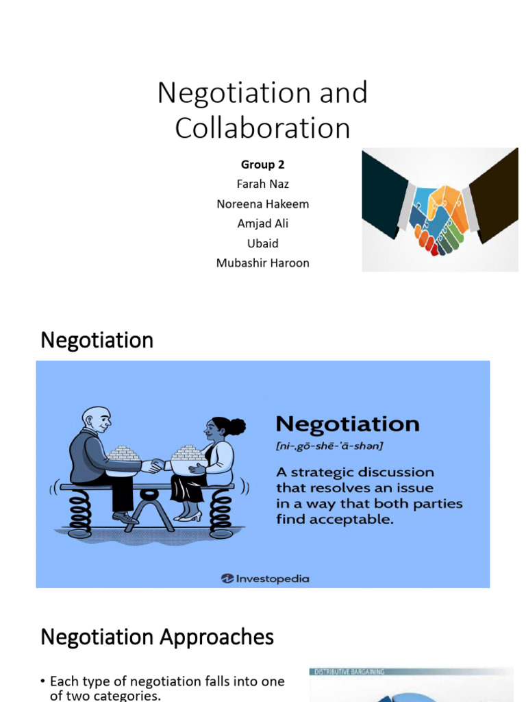 Negotiation and Collaboration | PDF | Negotiation | Collaboration
