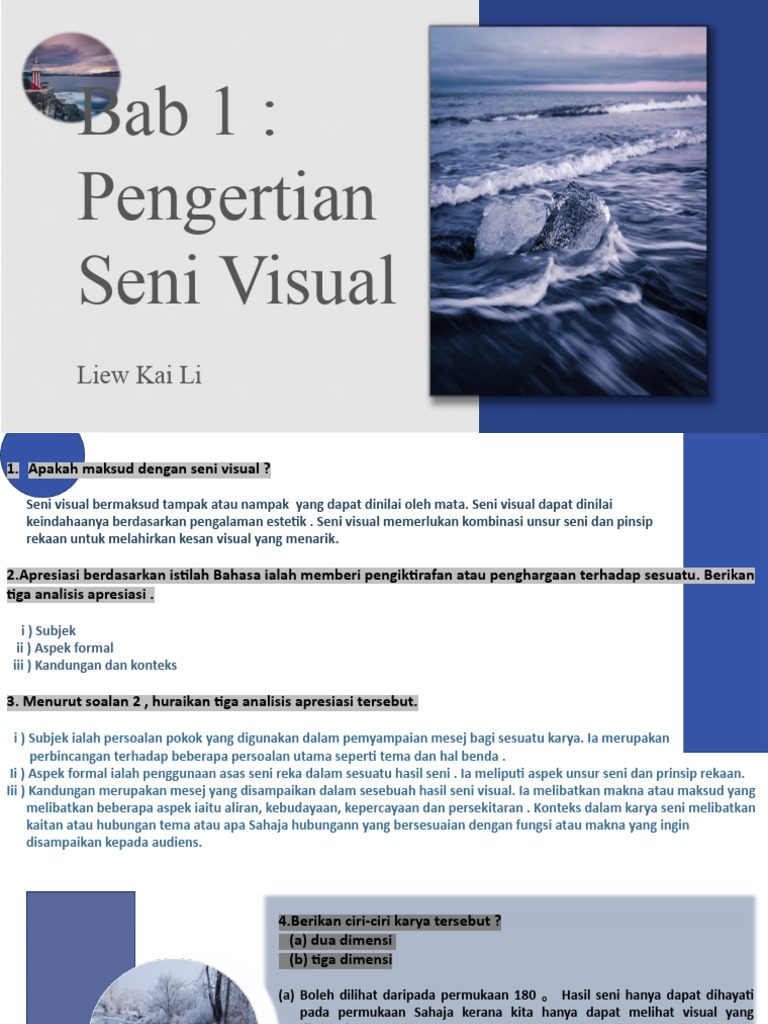 Bab 1 P.SENI STPM | PDF