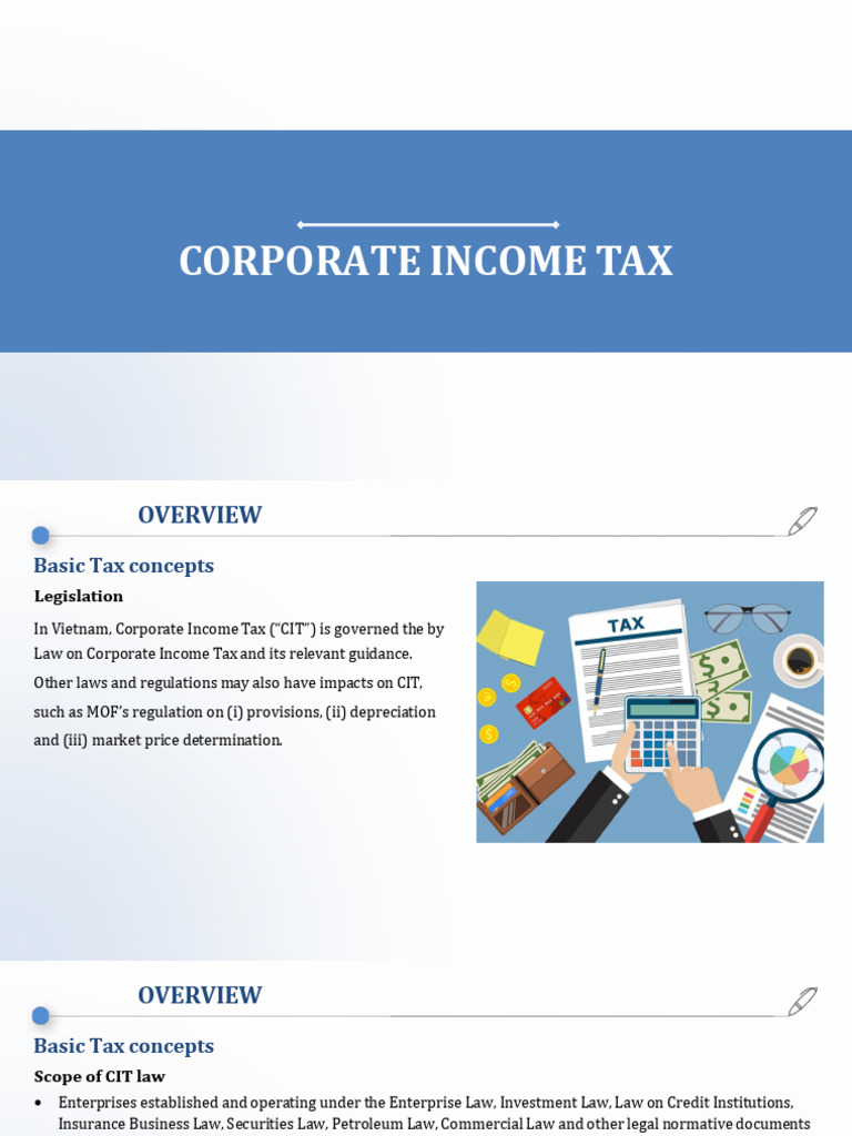 Corporate Income Tax | PDF | Depreciation | Revenue