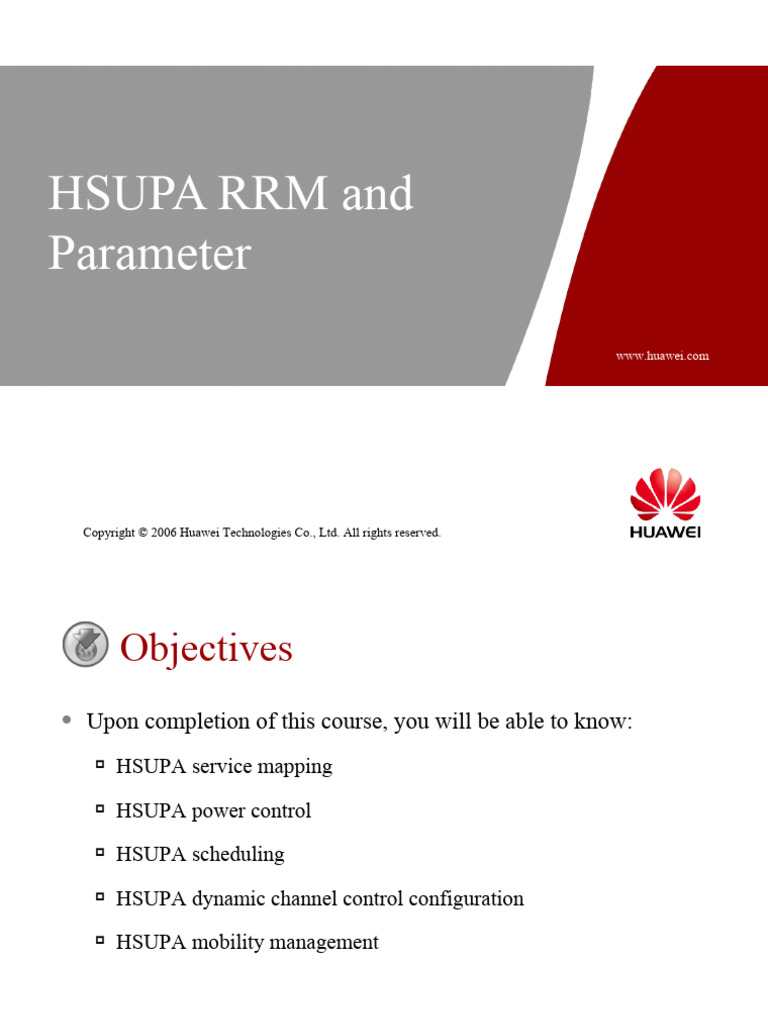 HSUPA RRM and Parameters | Download Free PDF | High Speed Packet Access | Computer Science