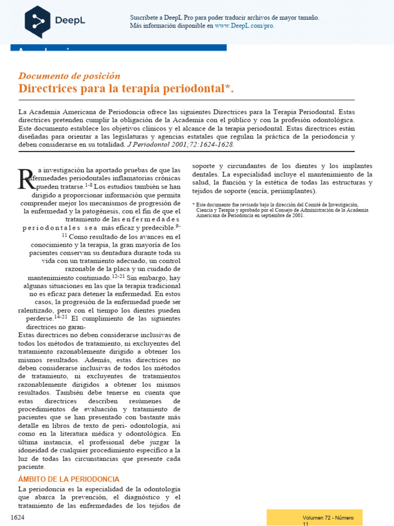 Artículo perio es | PDF | Odontología | Implante dental