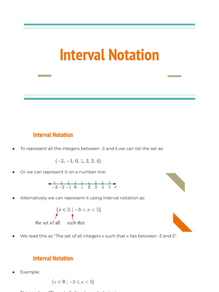 Interval Notation (1) | Pdf