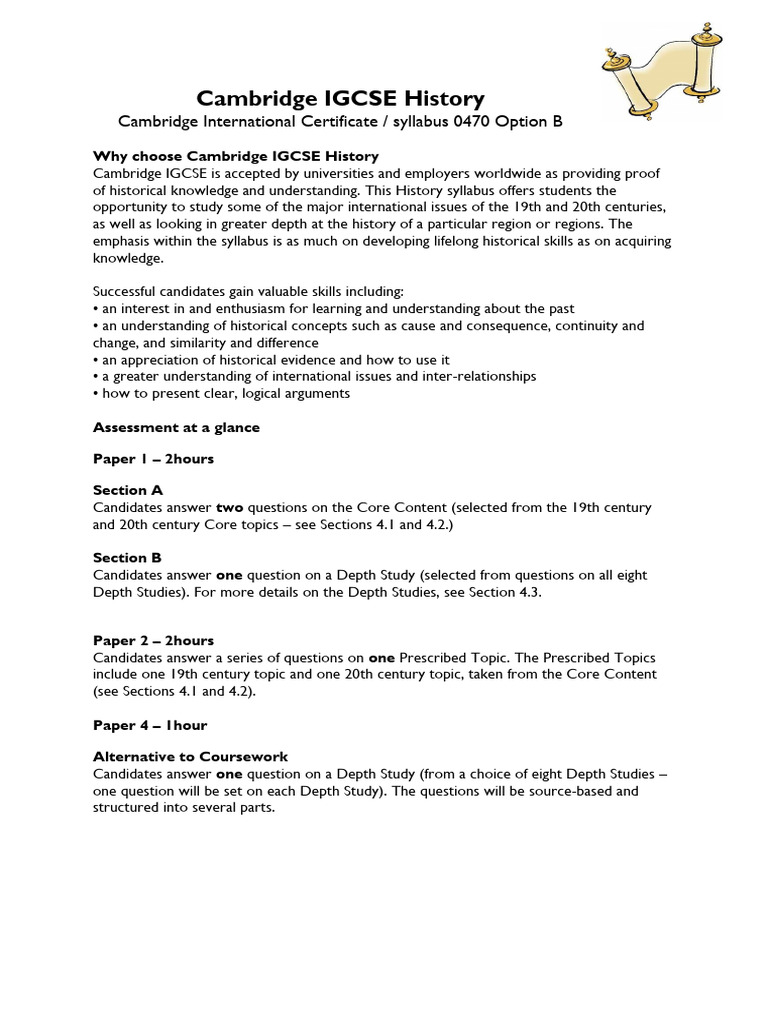 Cambridge Igcse History Compress | PDF | History