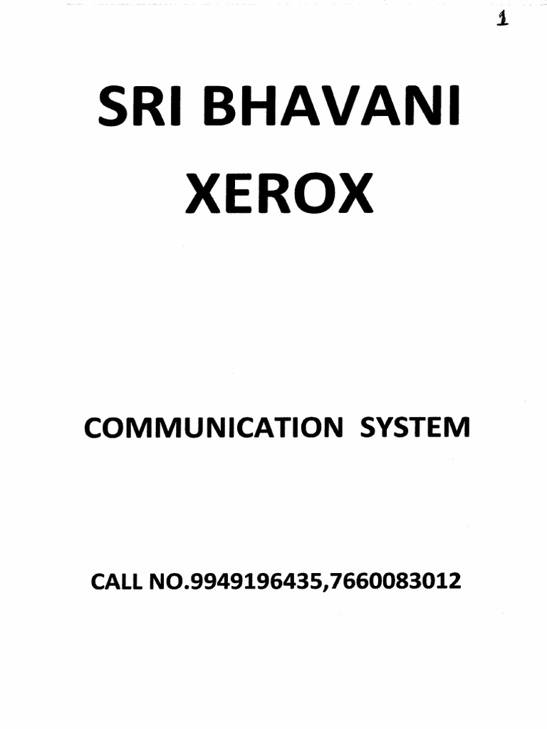 3) Communification System New-1 | PDF