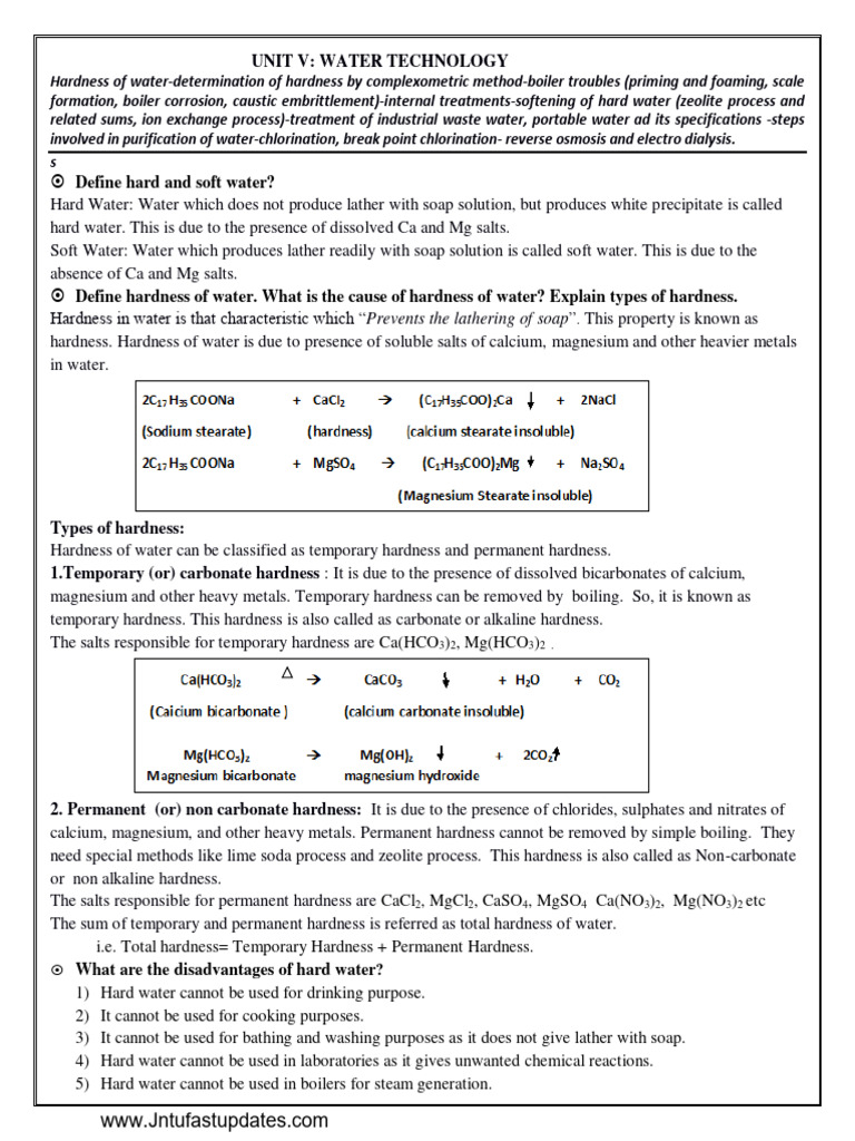 R20 Applied Chemistry - UNIT-5 | PDF | Osmosis | Ion Exchange
