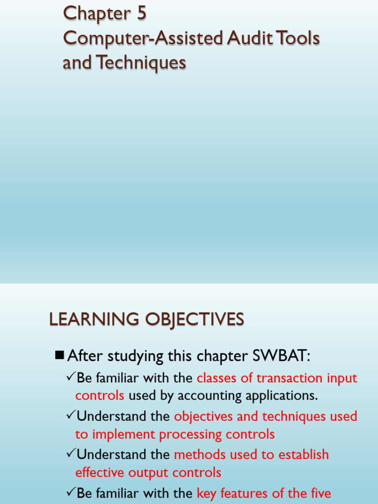 Chapter 5 | PDF | Audit | Cybernetics