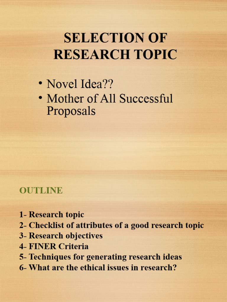A.selection of Research Topic | PDF | Learning | Cognitive Science
