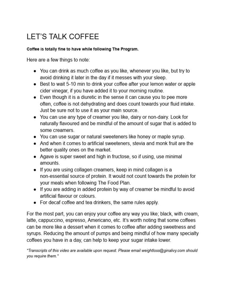 Let's Talk Coffee | PDF Let's Talk Coffee | PDF