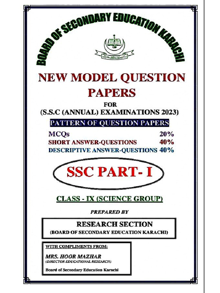 9th Model Paper | PDF