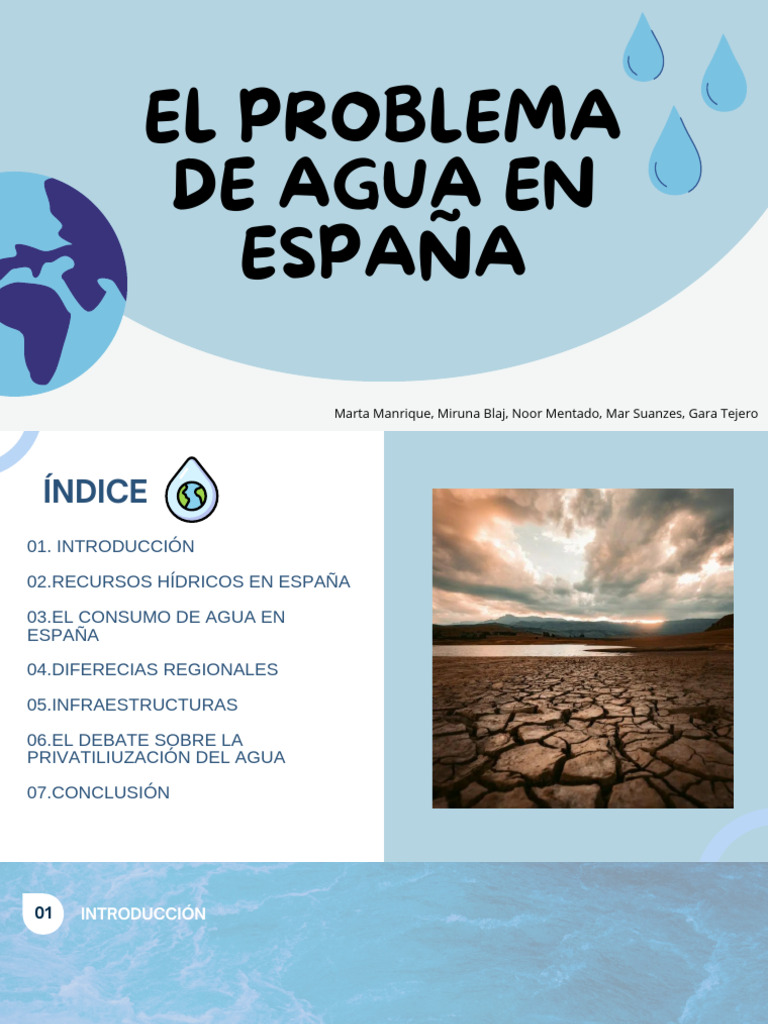 El problema de agua en España | PDF | Agua | Agua subterránea