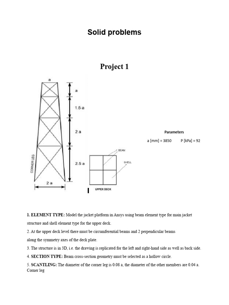 Solid Problems: Parameters | PDF | Buckling | Beam (Structure)