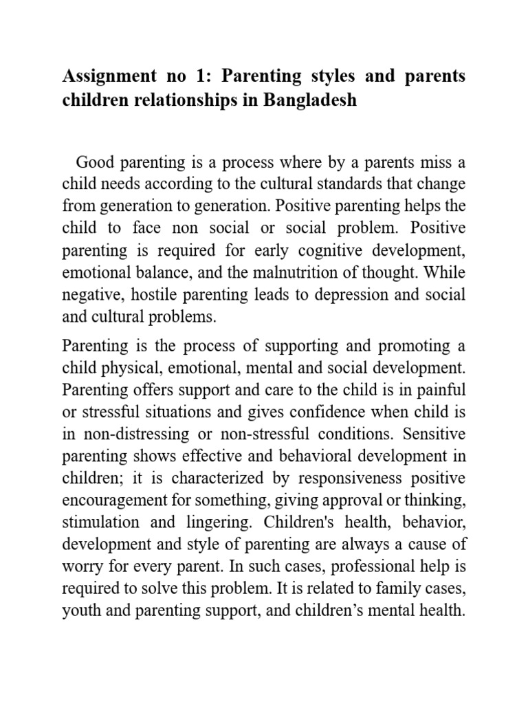 106 Parenting Styles | PDF