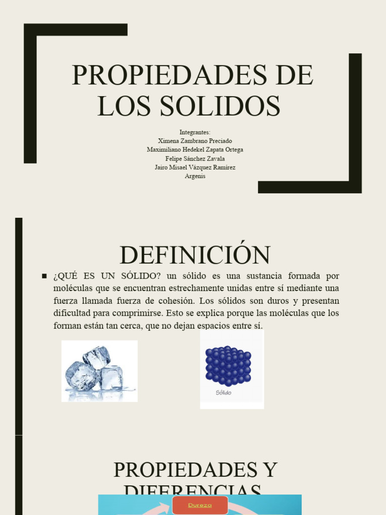 PROPIEDADES-DE-LOS-SOLIDOS Terminado | PDF | Sólido | Calor