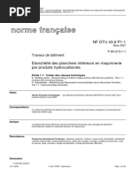 NF DTU 53.12 : Revêtements de sol souples | PDF | Technologie et ingénierie