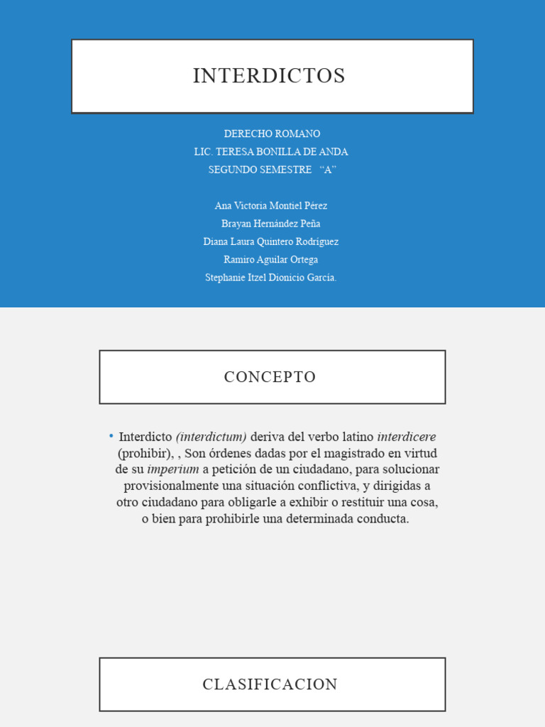 Interdict Os | PDF | Derecho