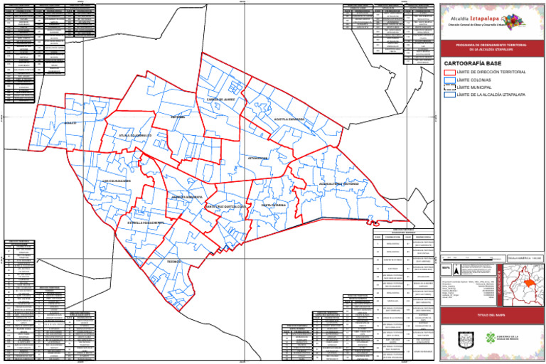 Mapa Base Colonias | PDF | México | Politica de mexico