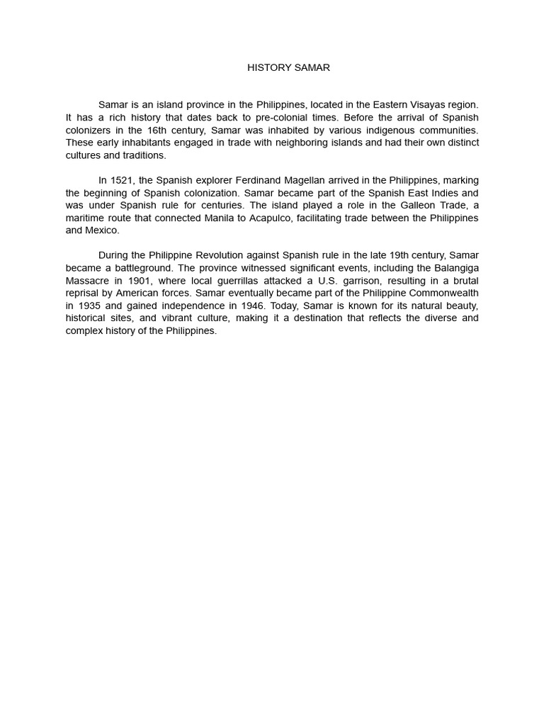 History Samar | PDF