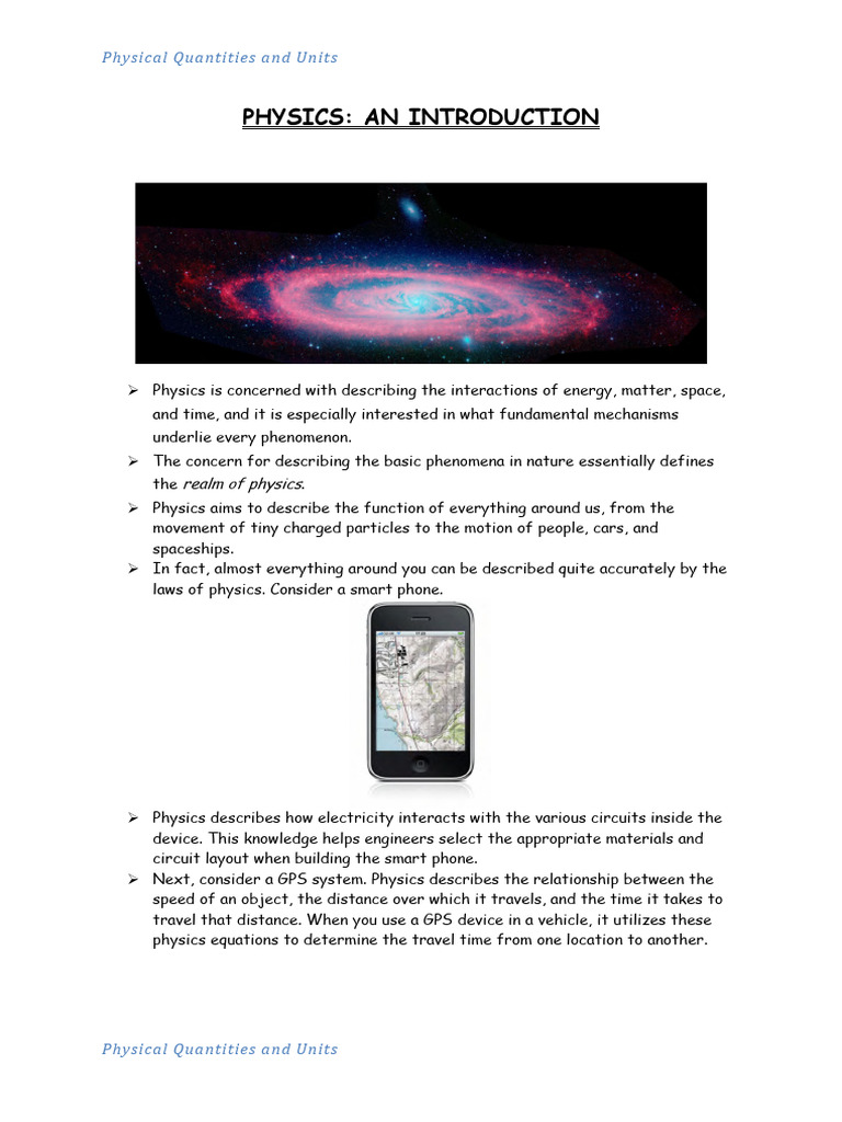 Physical Quantities and Units | PDF | Euclidean Vector | Physics