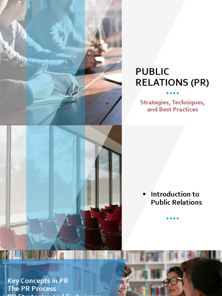 PR Lesson 01 | PDF | Public Relations | Marketing