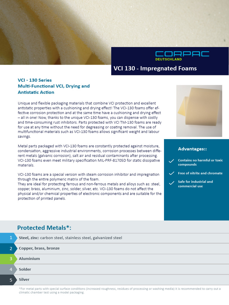 Datasheet - Corpa | PDF | Corrosion | Metals