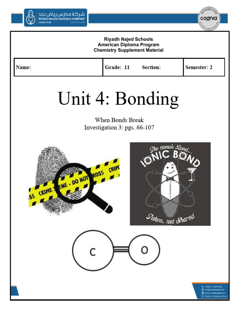 Bonding Student Packet | PDF | Chemical Bond | Ion