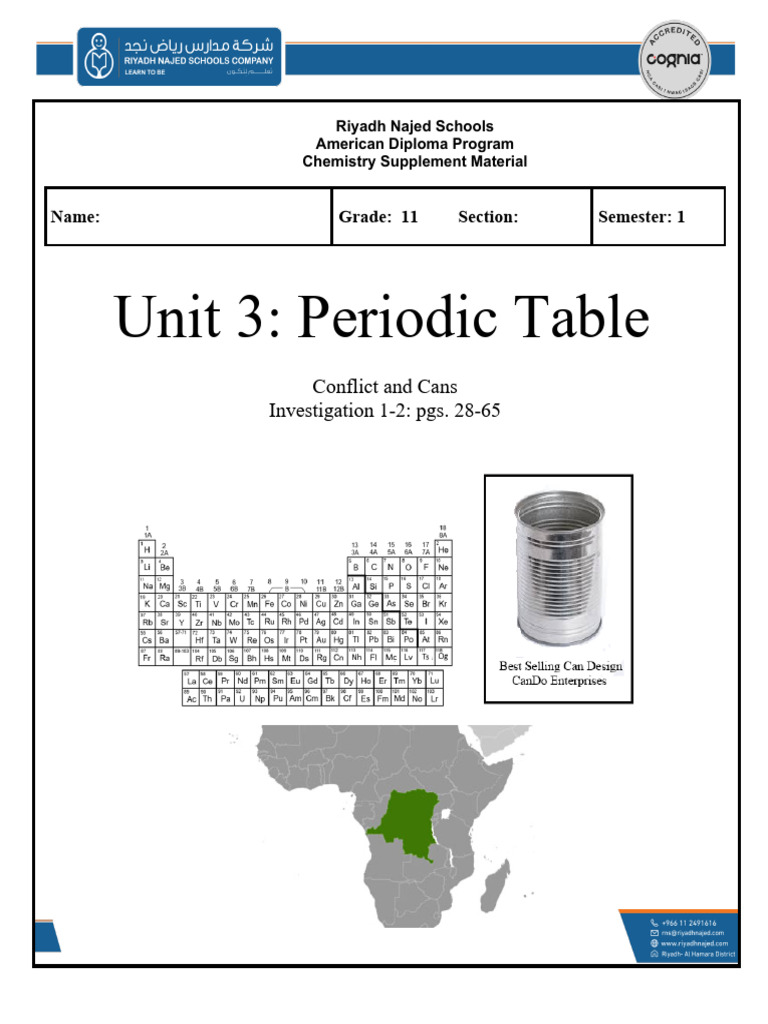 Student Packet 11:3 | PDF | Periodic Table | Atomic Nucleus