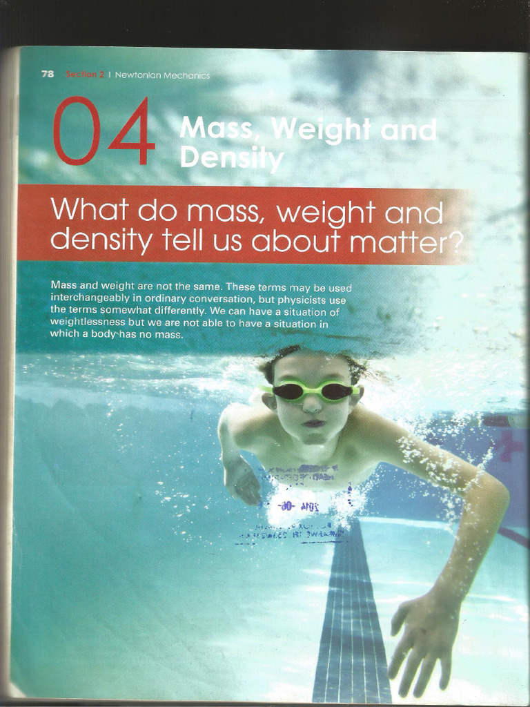 04-Mass, Weight & Density | PDF