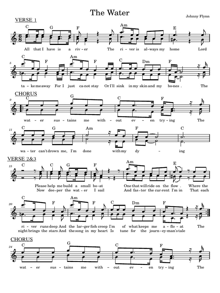 The Water Sheet Music | PDF
