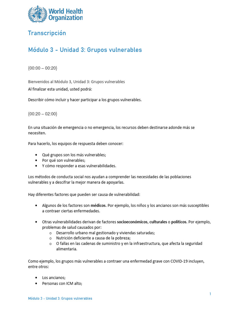 EC M3 U3 Transcript Es v1.0 | PDF