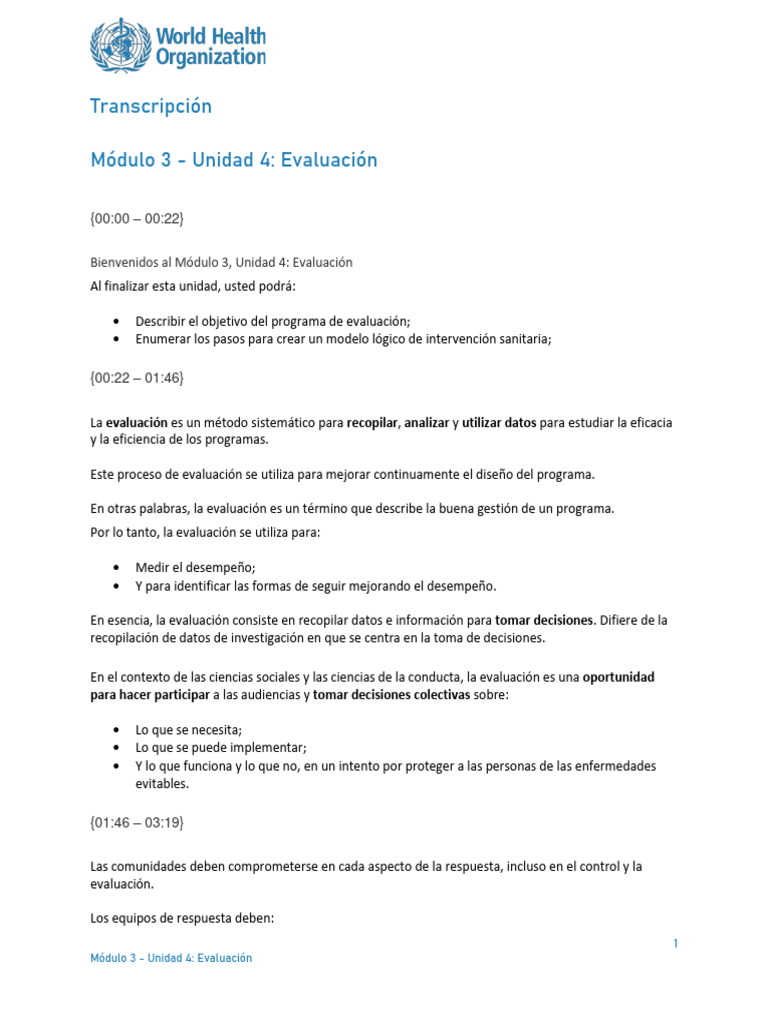 EC M3 U4 Transcript Es v1.0 | PDF | Evaluación | Diseño