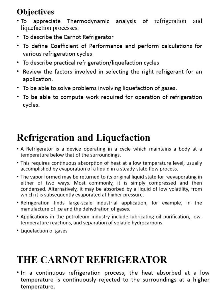 Refrigeration Cycles 1 | PDF | Refrigerator | Heat