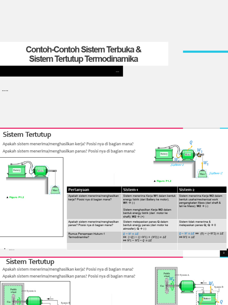 Contoh Sistem Terbuka dan Tertutup | PDF
