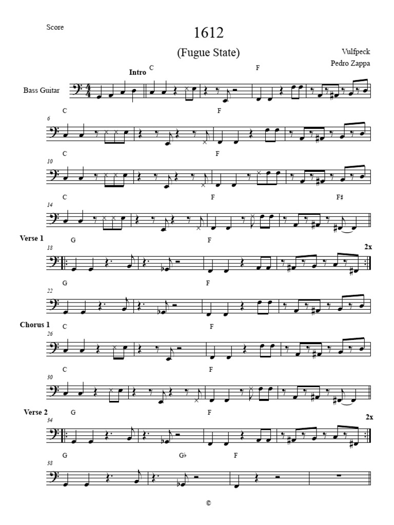 Vulfpeck - 1612 | PDF