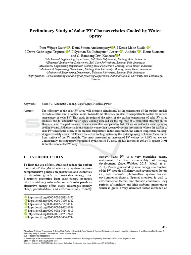 2023 - 02 - PRCD - Icast 2021-Asrori | PDF | Photovoltaics | Solar Panel