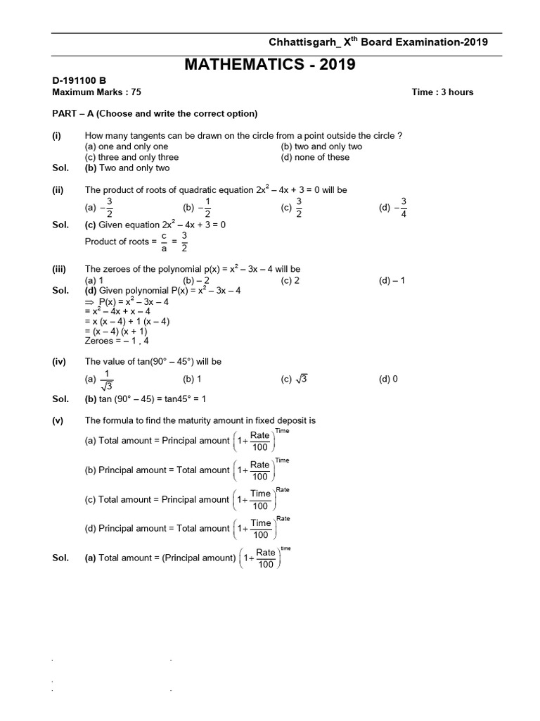 cg-board-class-10-mathematics-d-191100-b-2019-solutions | PDF