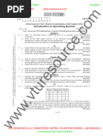Operating System Vtu Question Papers | PDF