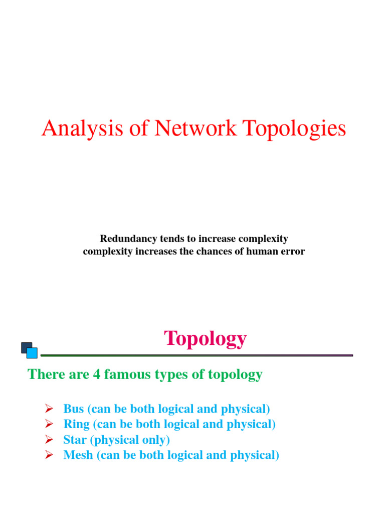 4.analysis of Network Topologies | PDF | Network Topology | Computer ...