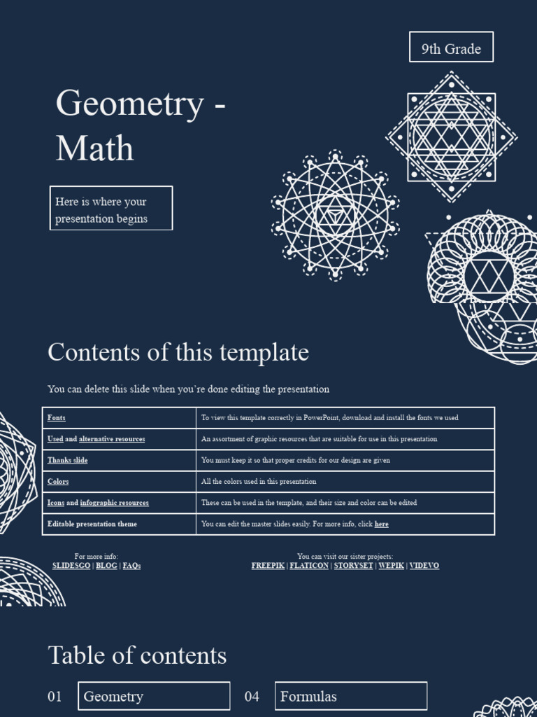 Geometry - Math - 9th Grade by Slidesgo | PDF | Planets | Mercury (Planet)