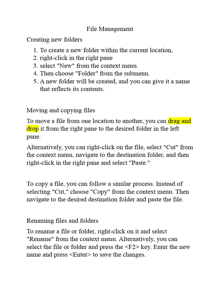 File Management | PDF | Computer File | Icon (Computing) File Management | PDF | Computer File | Icon (Computing)