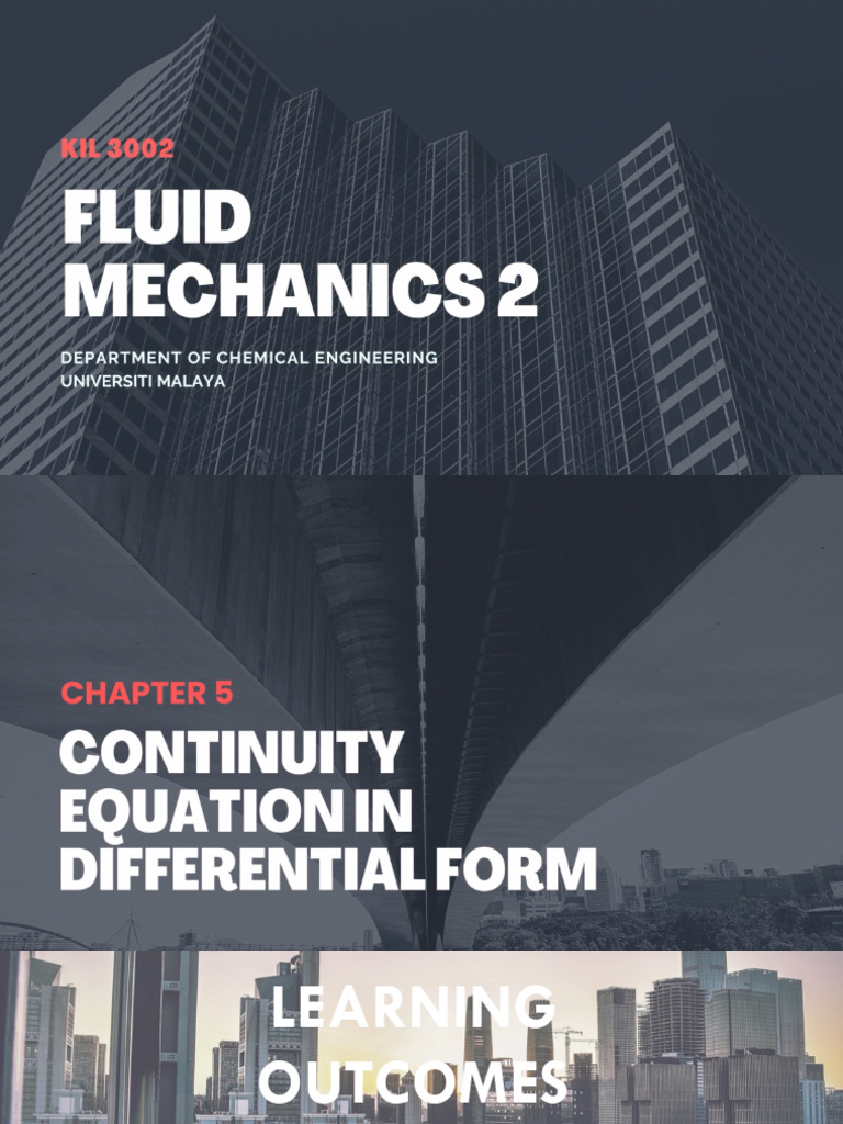 Notes 5 (2023) Continuity Equation in Differential Form | PDF | Fluid ...