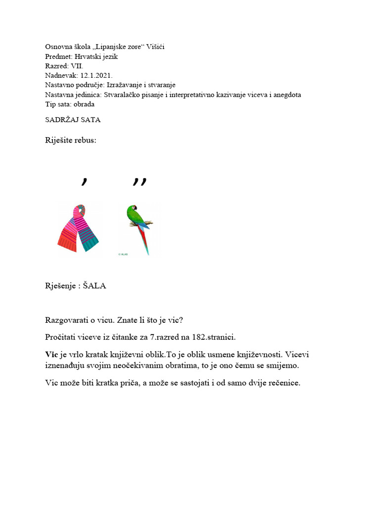 Anegdote I Vicevi | PDF