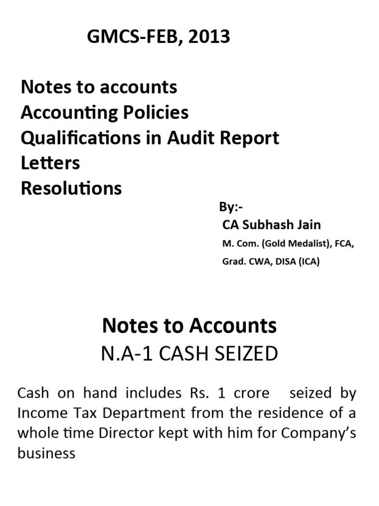 Gmcs - Feb 2013 | PDF | Taxes | Accountant