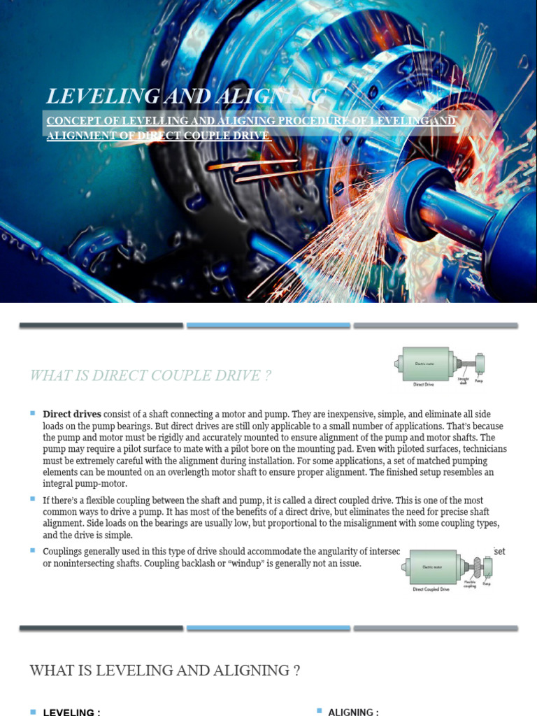 Levelling and ALIGNING | PDF | Bearing (Mechanical) | Manufactured Goods